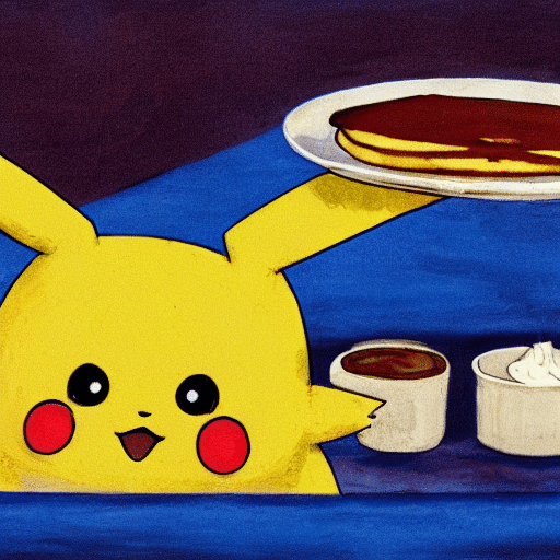 My AI Art Of Pikachu Eating Pancakes Is The Most Wholesome Thing You ...
