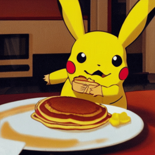 My AI Art Of Pikachu Eating Pancakes Is The Most Wholesome Thing You ...