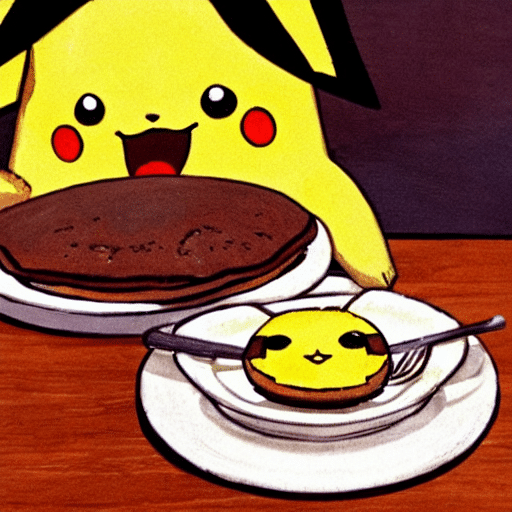 My AI Art Of Pikachu Eating Pancakes Is The Most Wholesome Thing You ...